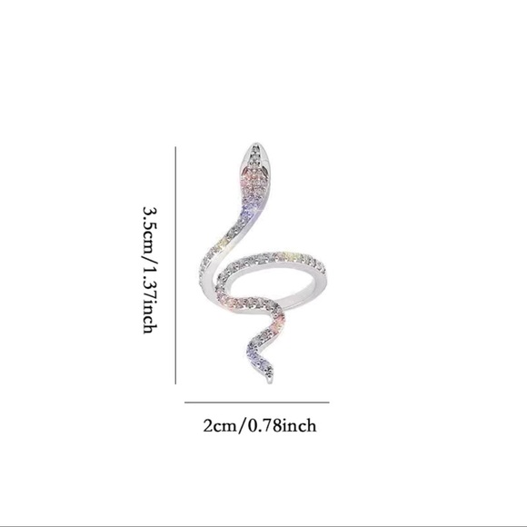 Jewelry | Elegant Exquisite Gothic Rhinestones Snake Ring | Poshmark